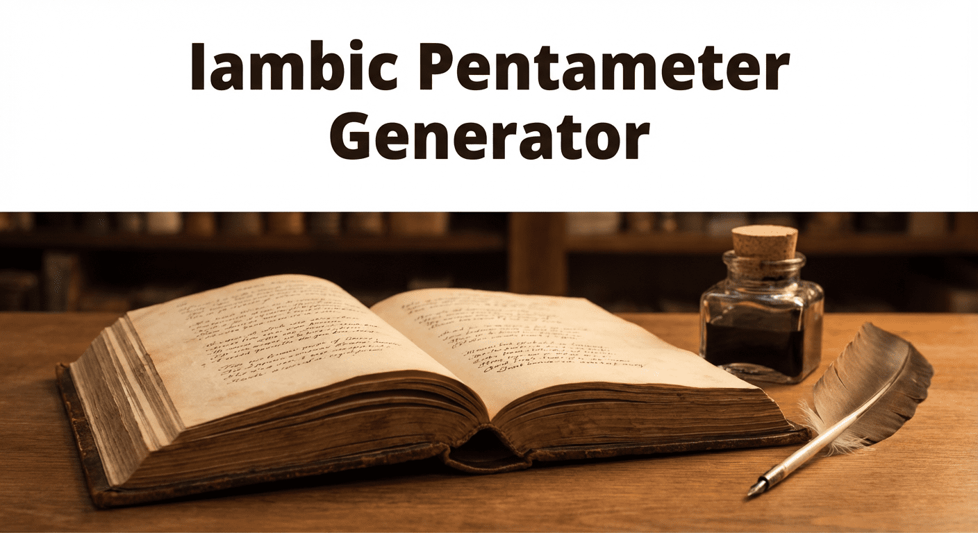 iambic pentameter calculator | Shapes AI
