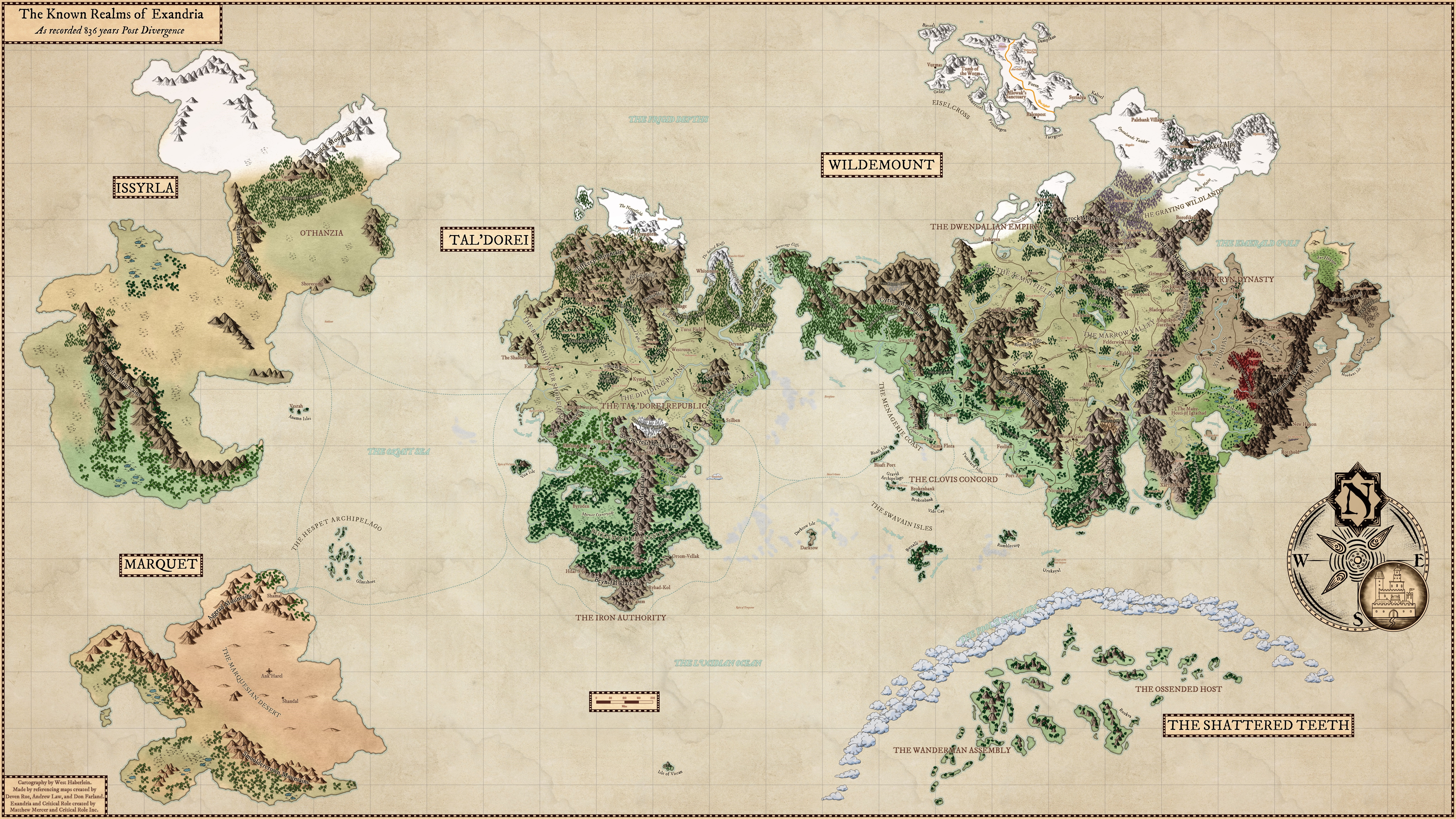 map of exandria | Shapes AI