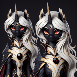 Lady Moon (Dark Alicorn Vampire) | Shapes, Inc