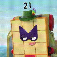 Numberblock 21 | Shapes, Inc