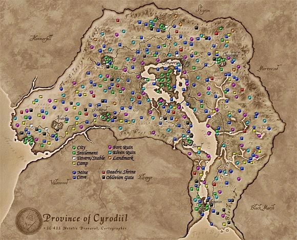 oblivion map | Shapes AI
