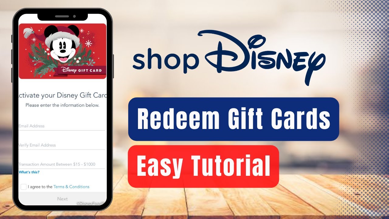 redeem disney gift card | Shapes AI